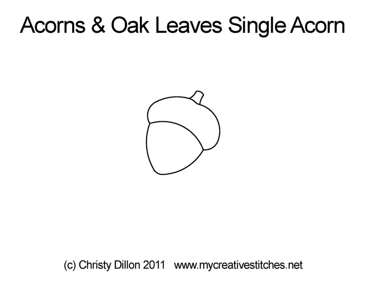 acorn leaf template