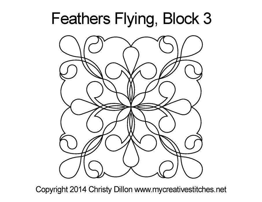 Feathers Flying, Block 3 - My Creative Stitches