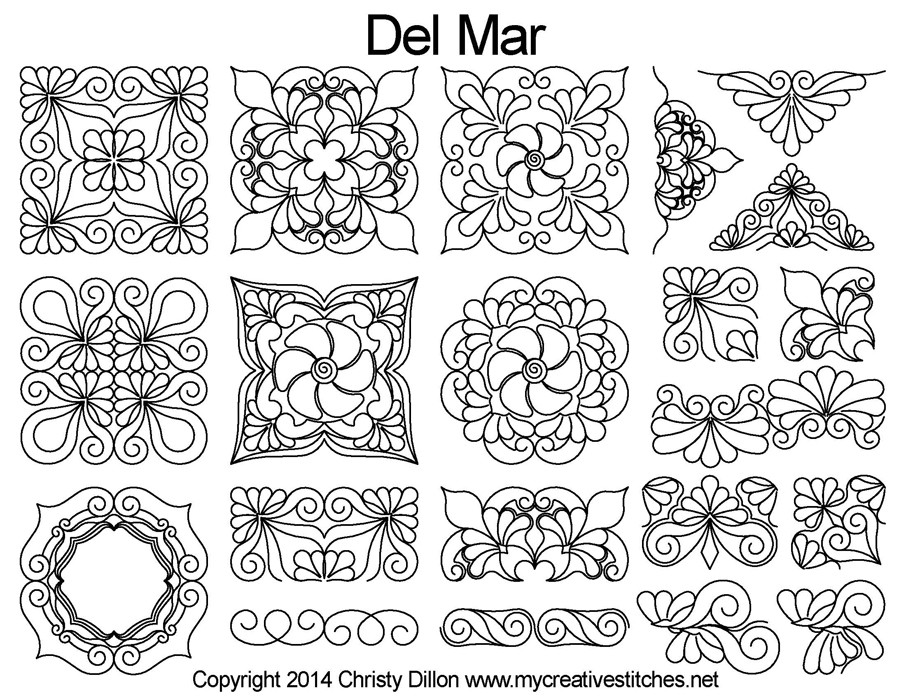 Del Mar Set (Dec 2014 Mystery Set) - My Creative Stitches