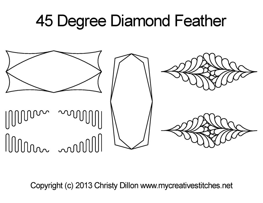 Diamond Feather Set - My Creative Stitches