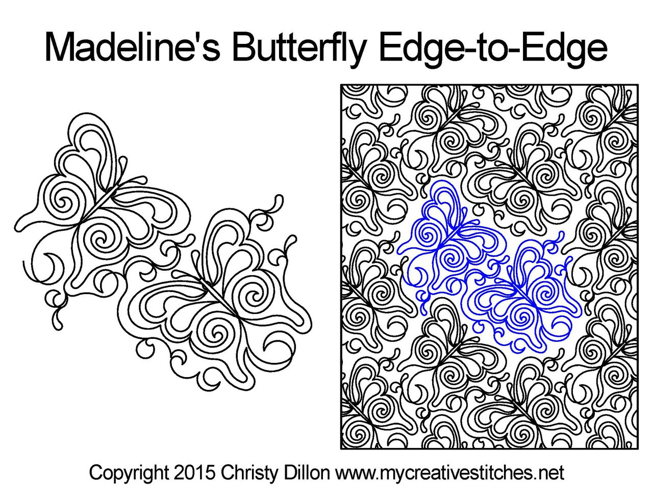 Madeline's Butterfly Edge-to-Edge - My Creative Stitches