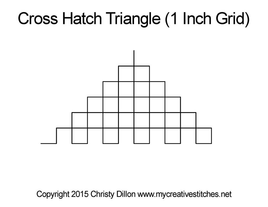 Cross Hatch Triangle - My Creative Stitches