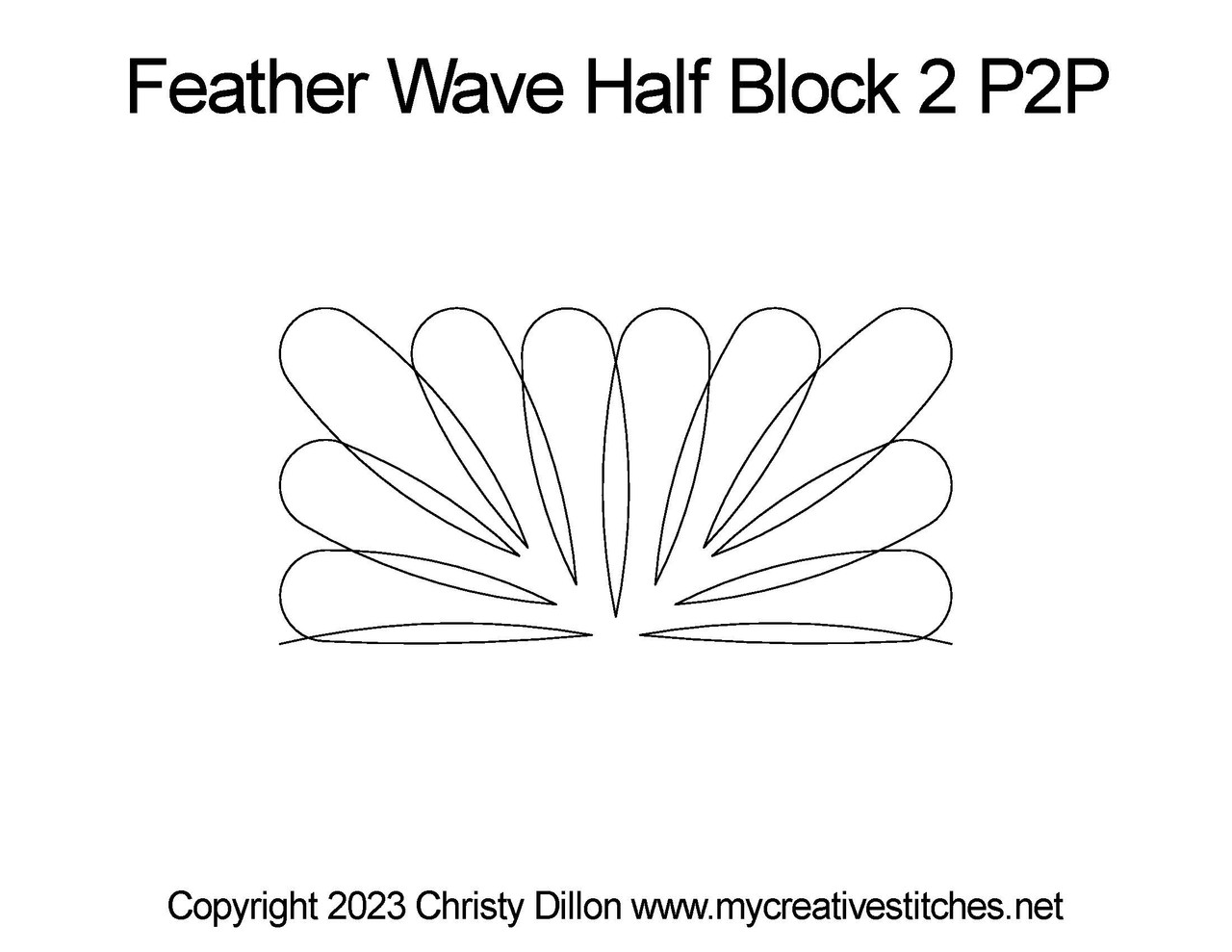 Feather Wave Half Block 2 Point-to-Point