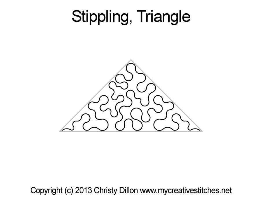 Stippling, Triangle - My Creative Stitches