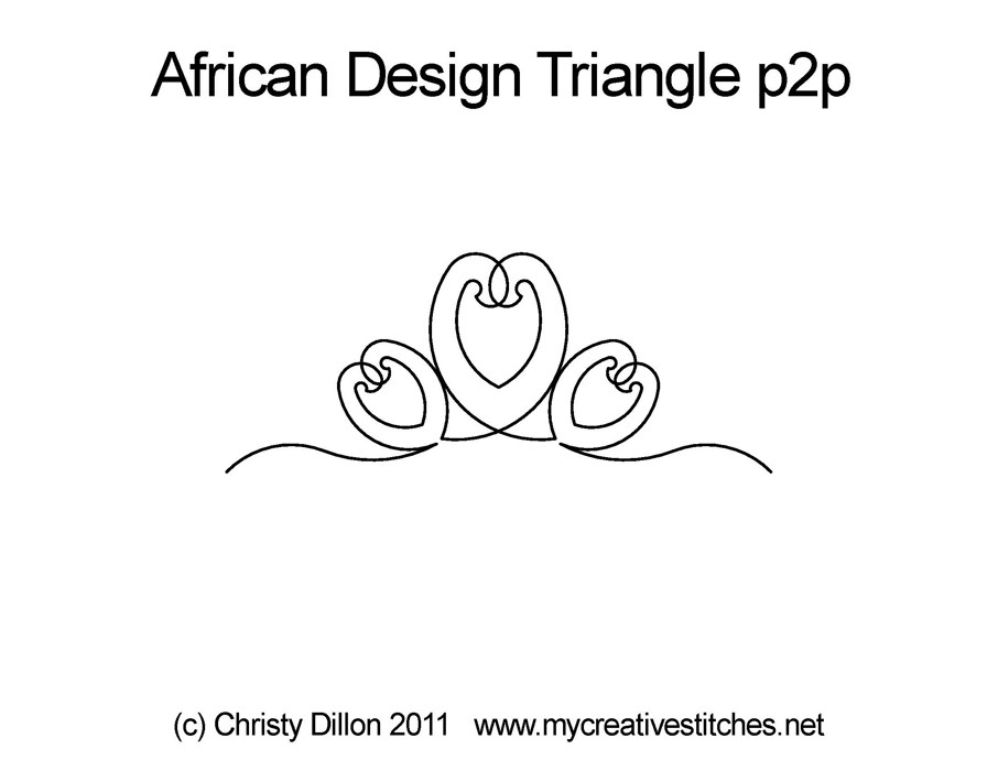 African Designs Triangle | African Patterns Online
