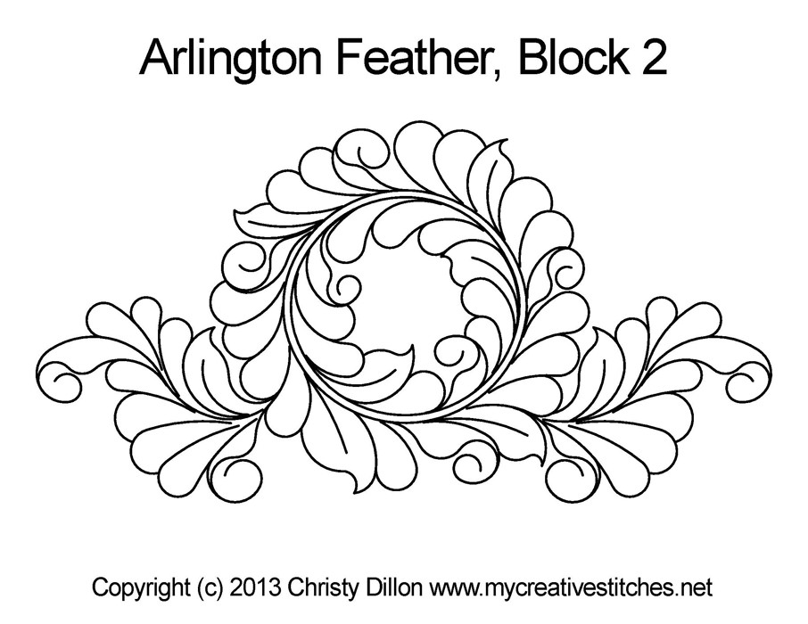 Arlington Feather, Block 2 - My Creative Stitches