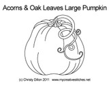 Acorns and Oak Leaves All Pumpkins - My Creative Stitches