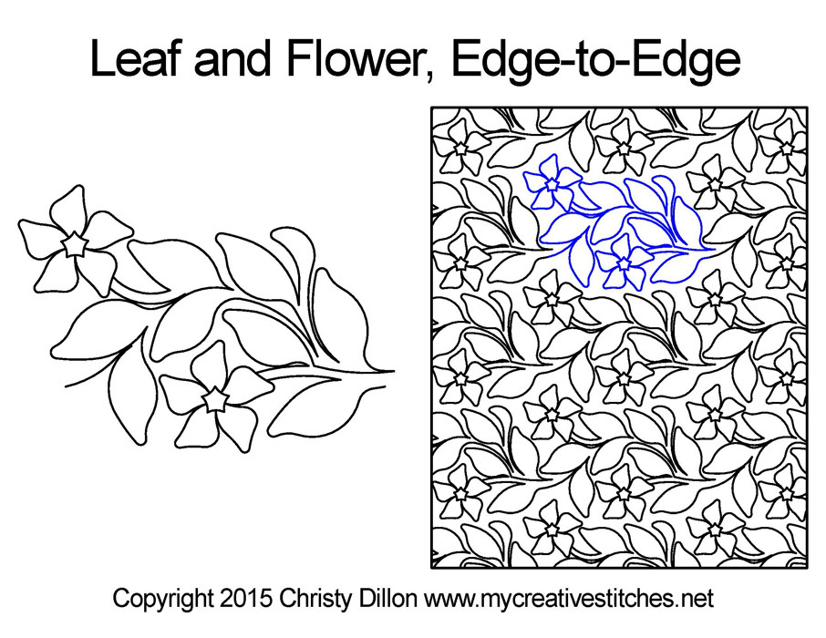 Leaf Edge-to-Edge - My Creative Stitches
