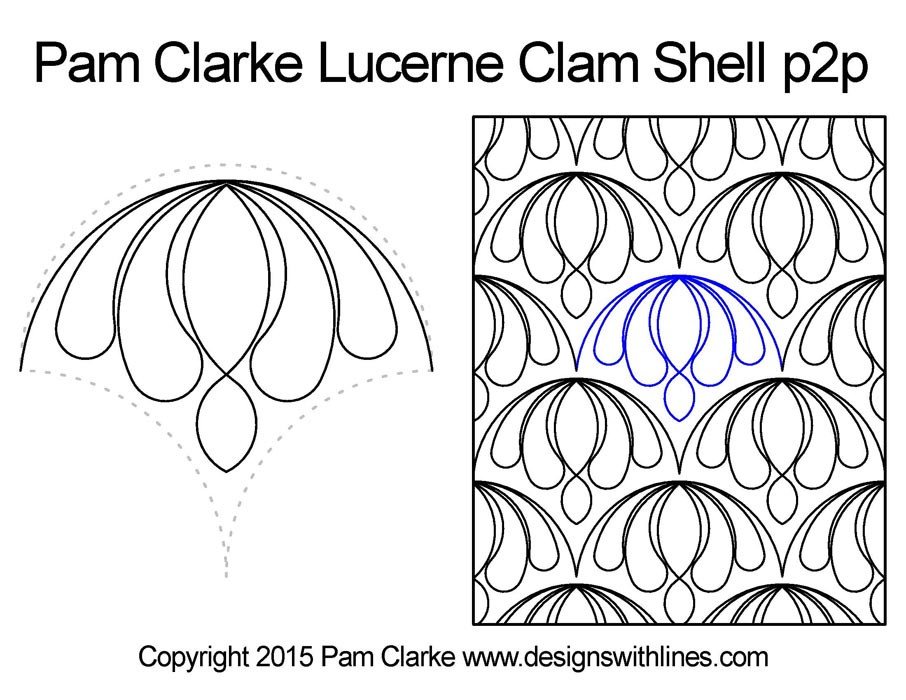 Designs by Pam Clarke - Clam Shells - My Creative Stitches