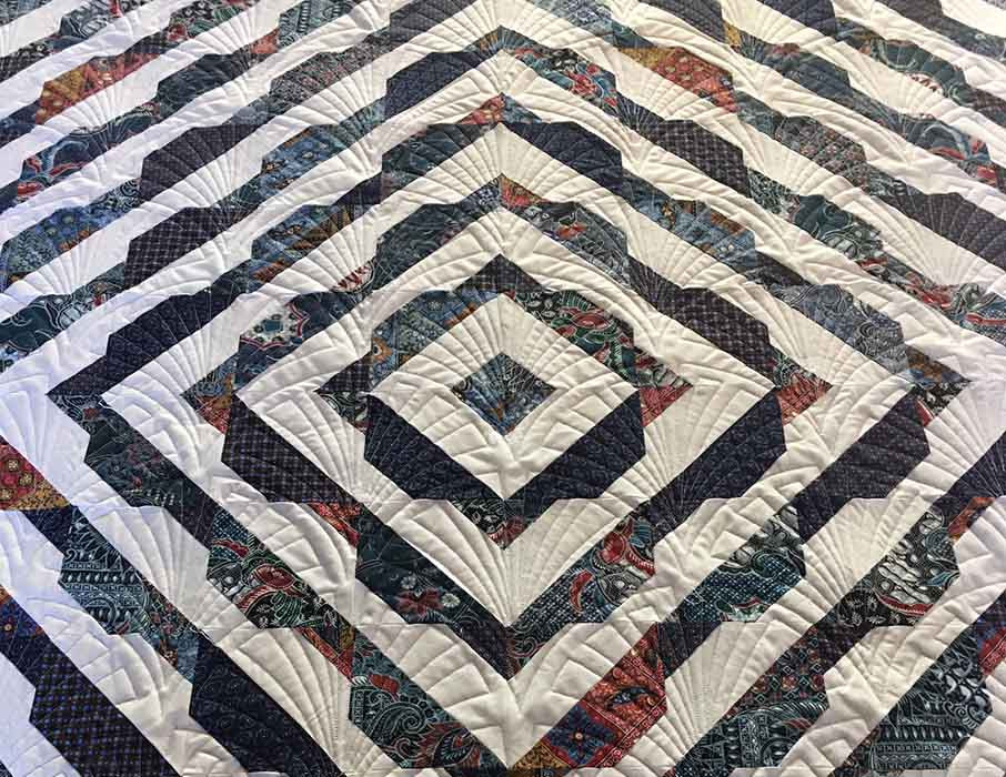 Computerized Quilting Pattern Clam Shell Edge-to-Edge