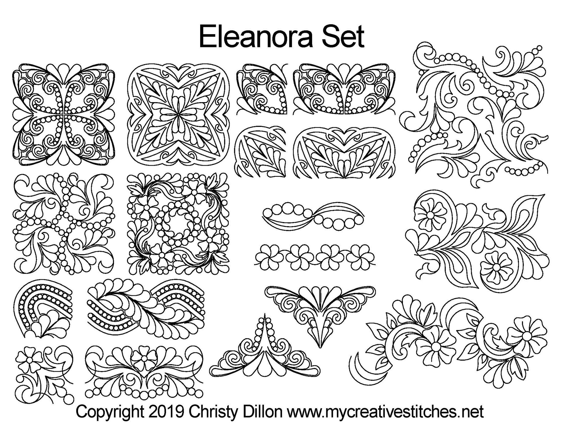 Piano Key Borders Set - My Creative Stitches