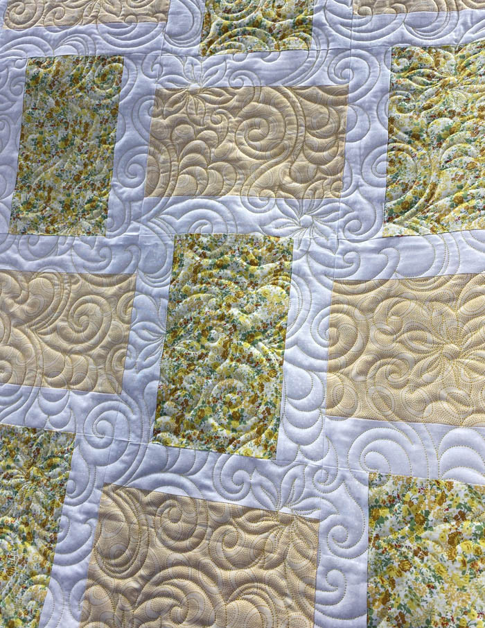 Computerized Quilting Pattern Snapdragon Edge-to-Edge 2