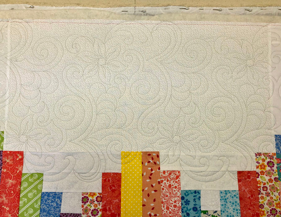 Computerized Quilting Pattern Snapdragon Edge-to-Edge 2