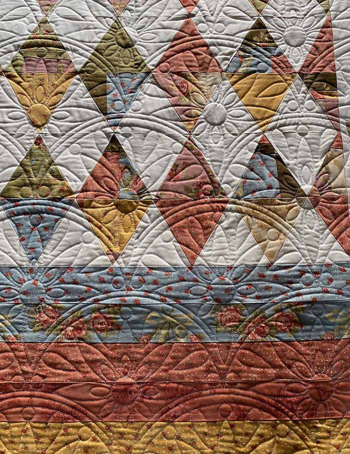 Computerized Quilting Pattern Piedmont Clam Shell Edge-to-Edge