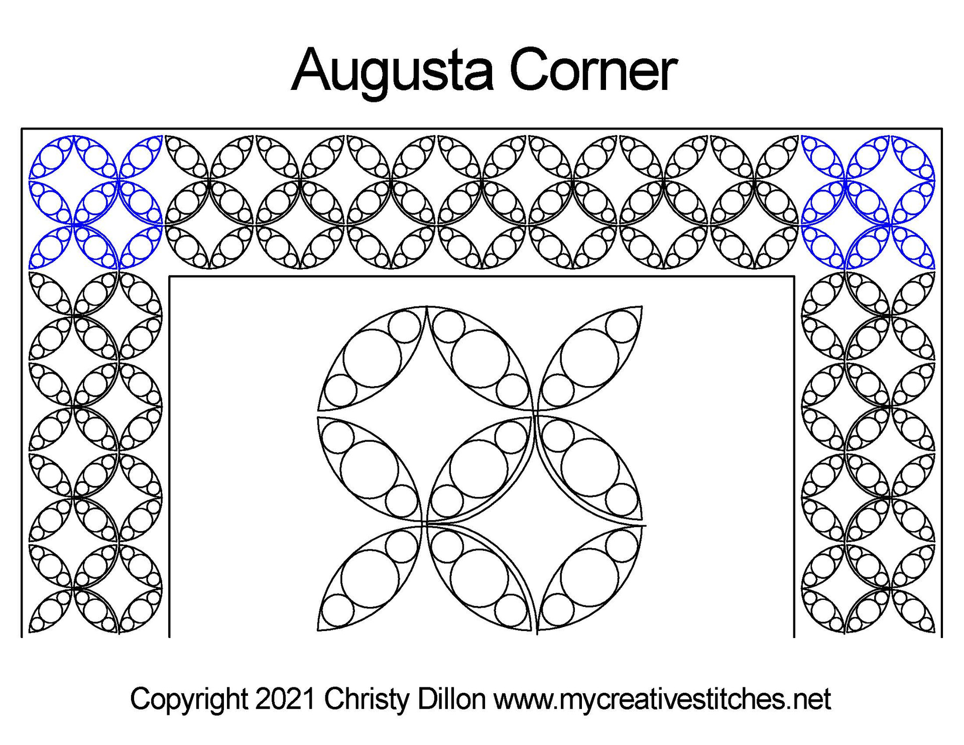 Computerized Quilting Pattern Augusta Set