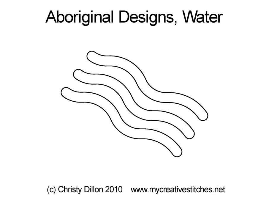 Aboriginal Designs Water - My Creative Stitches