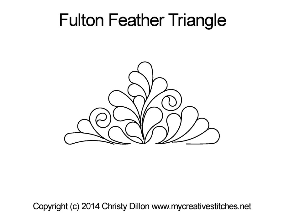 Fulton Feather Block 3 - My Creative Stitches