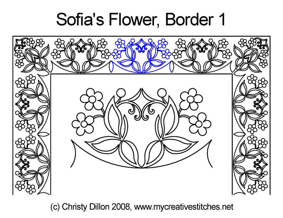 Flower Power Border - My Creative Stitches