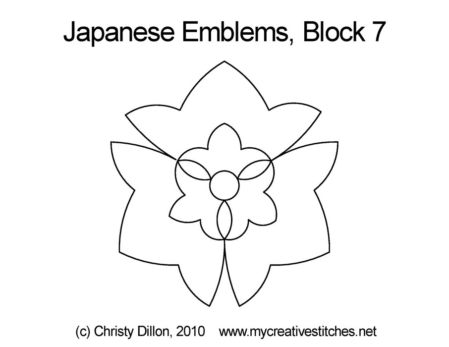 Japanese Emblems Block 10 - My Creative Stitches