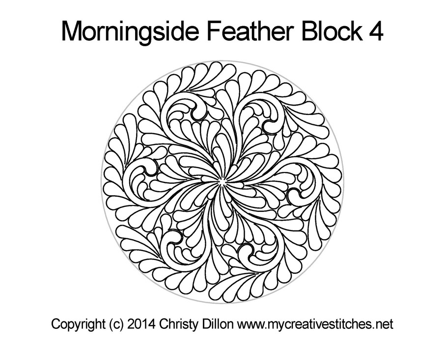 Morningside Feather, Block 2 - My Creative Stitches