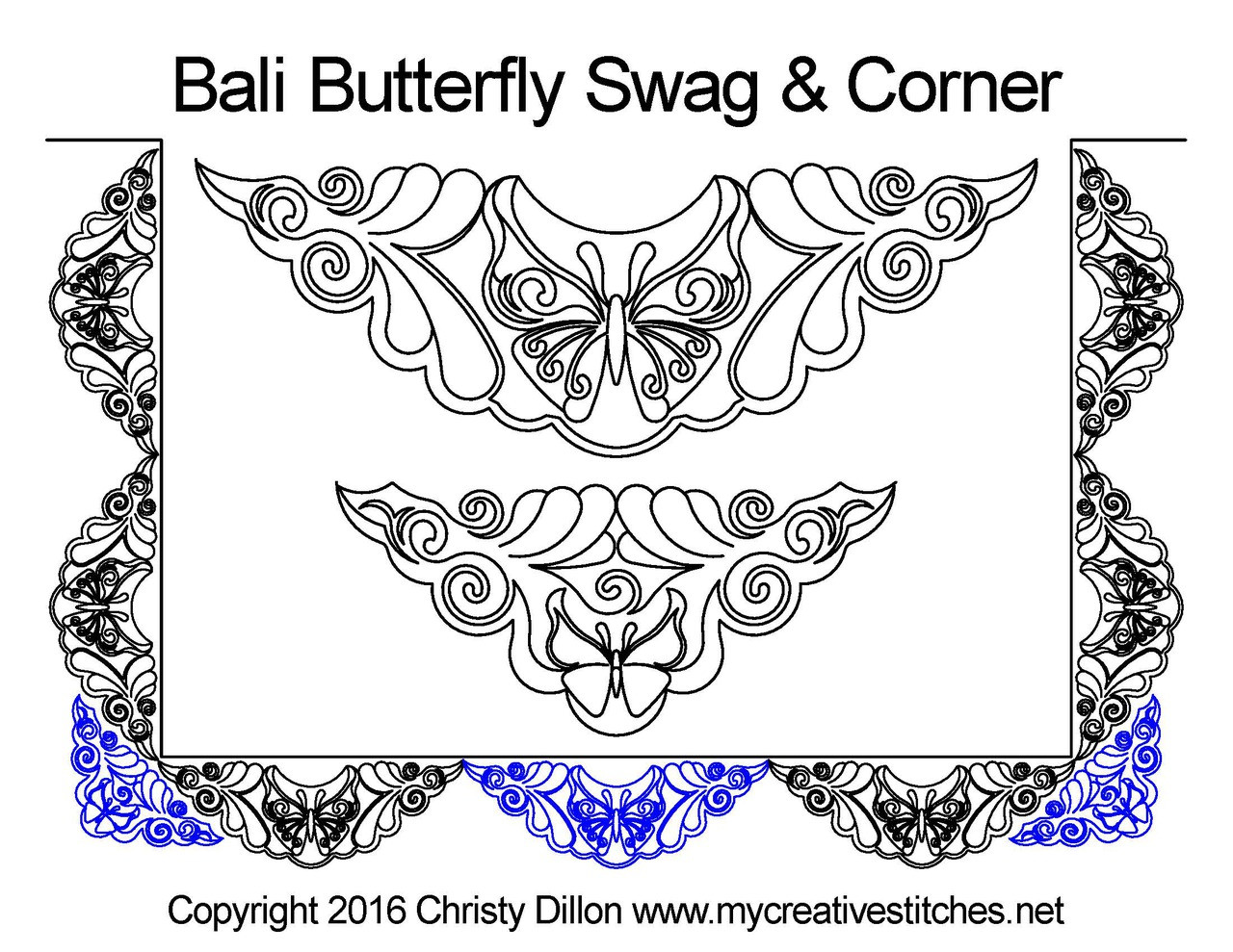 All Borders & Corners - Swags - My Creative Stitches