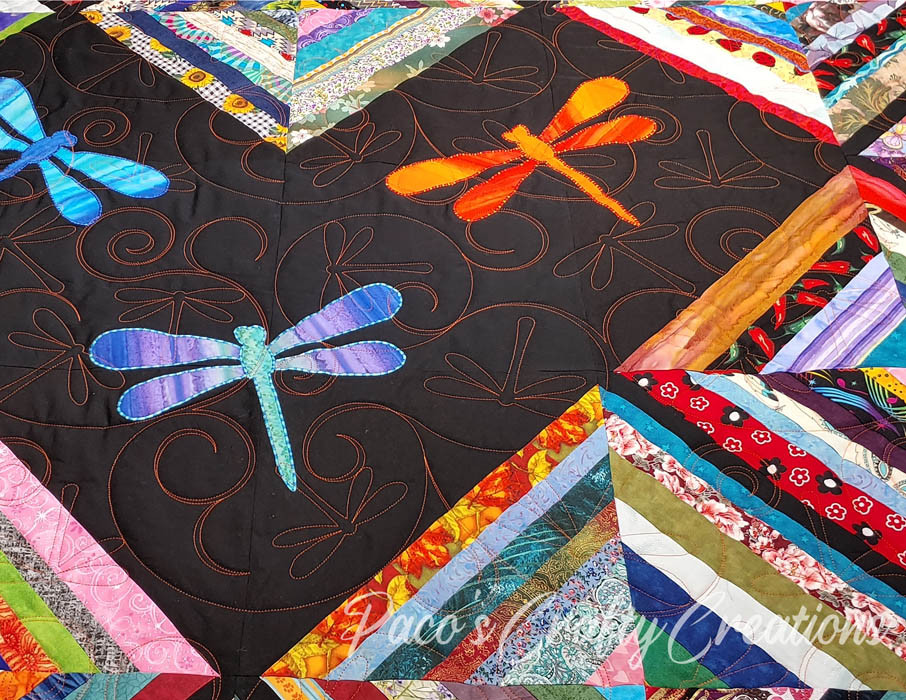 Computerized Quilting Patterns Dragonfly Dance Edge-to-Edge