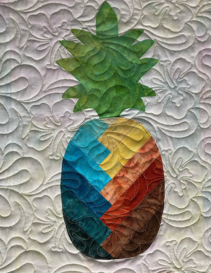 Computerized Quilting Pattern Hibiscus Hideaway Edge-to-Edge