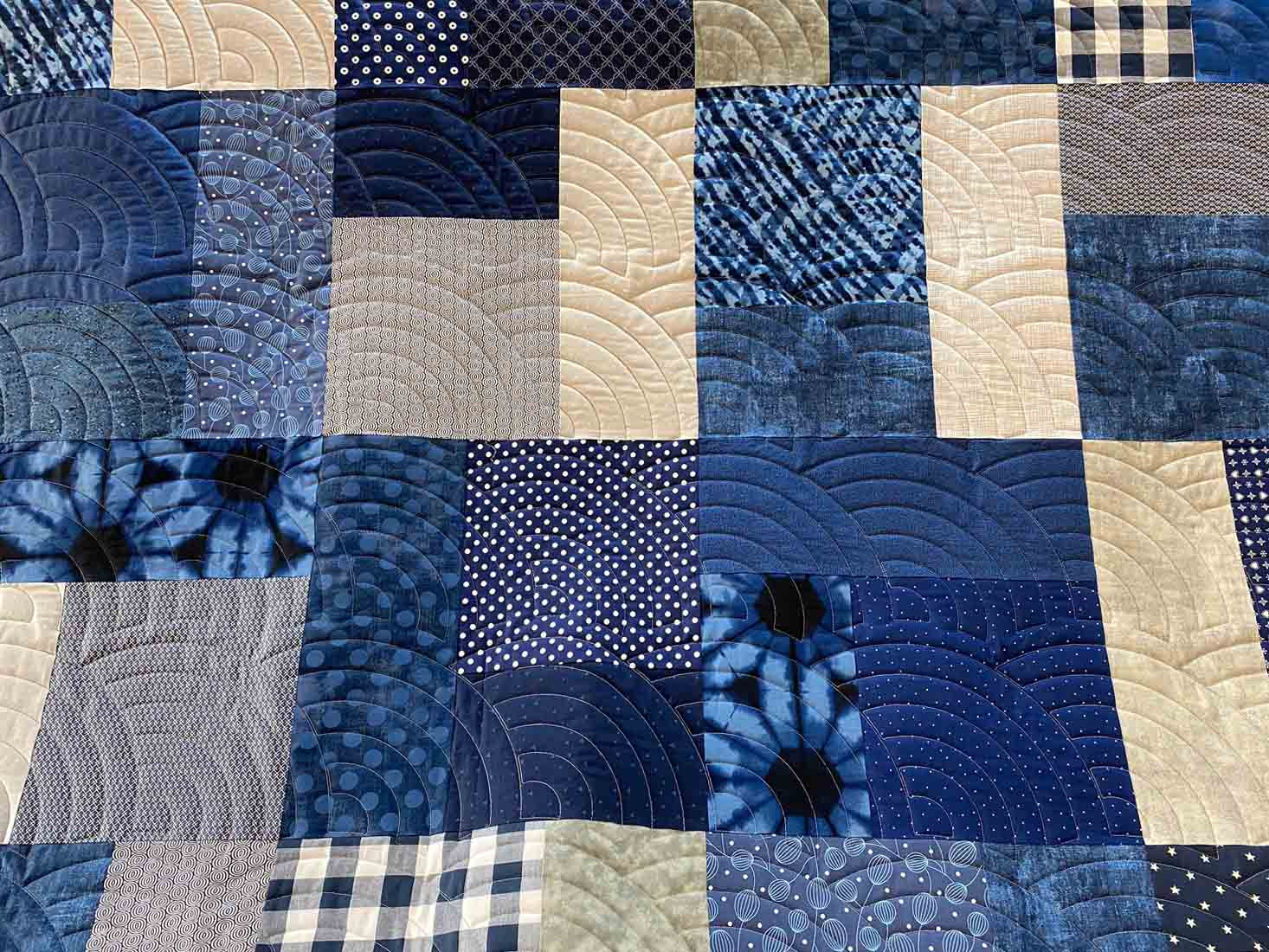 Baptist Fan Simple Edge-to-Edge Digital Quilting Patterns