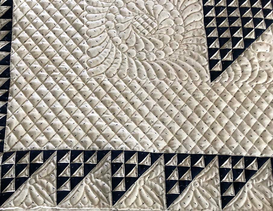 Computerized Quilting Pattern Crosshatch Edge-to-Edge