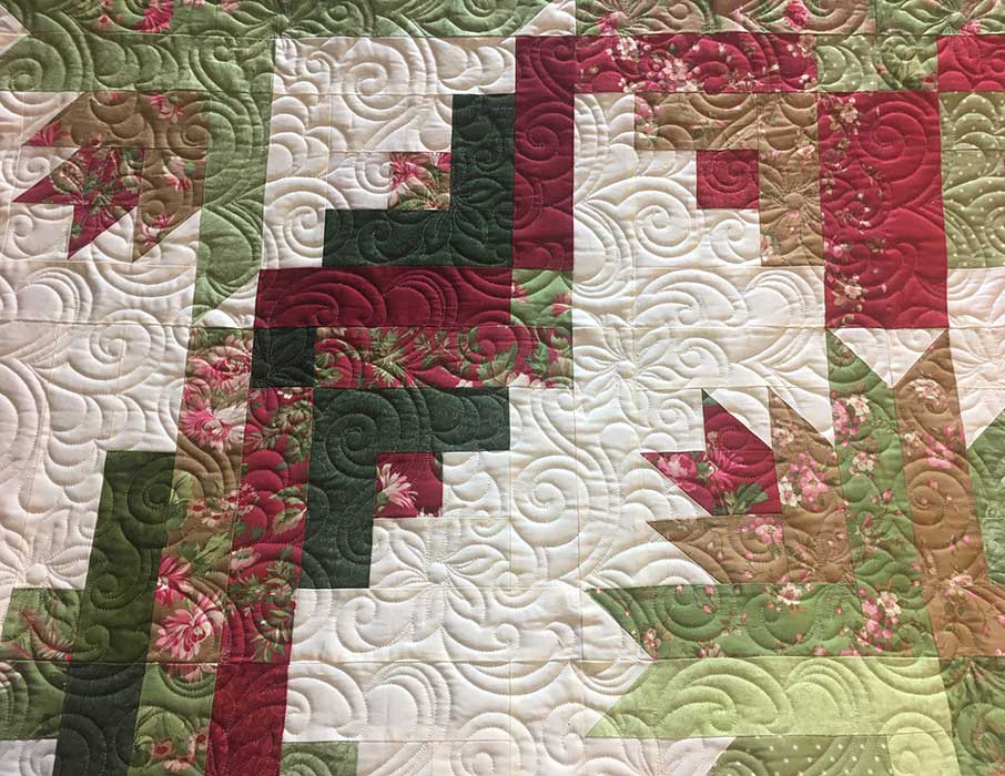 Computerized Quilting Pattern Snapdragon Edge-to-Edge 2