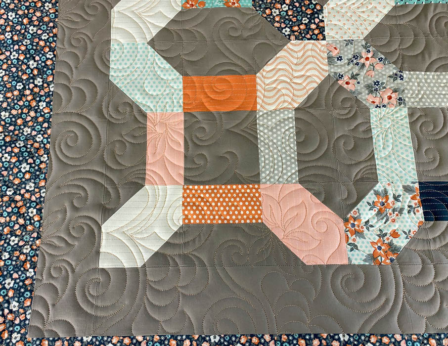 Computerized Quilting Pattern Snapdragon Edge-to-Edge 2