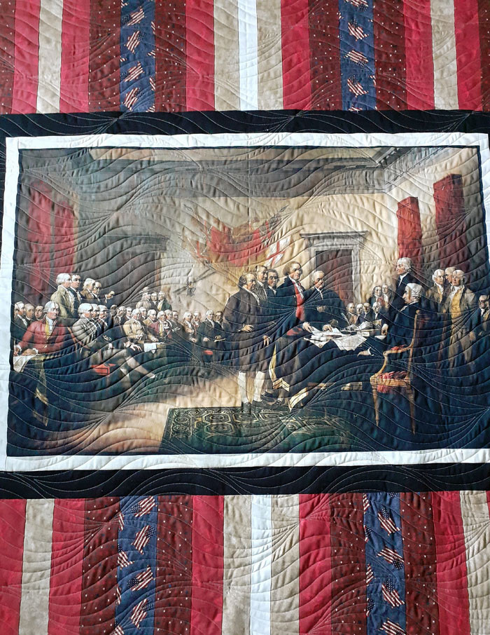 Computerized Quilting Pattern Ocean Waves Large Edge-to-Edge 1