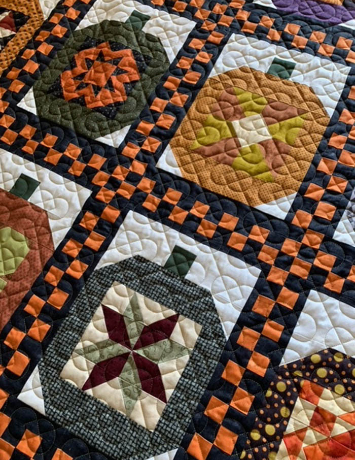 Computerized Quilting Pattern Geometric Tangent Large Edge-to-Edge