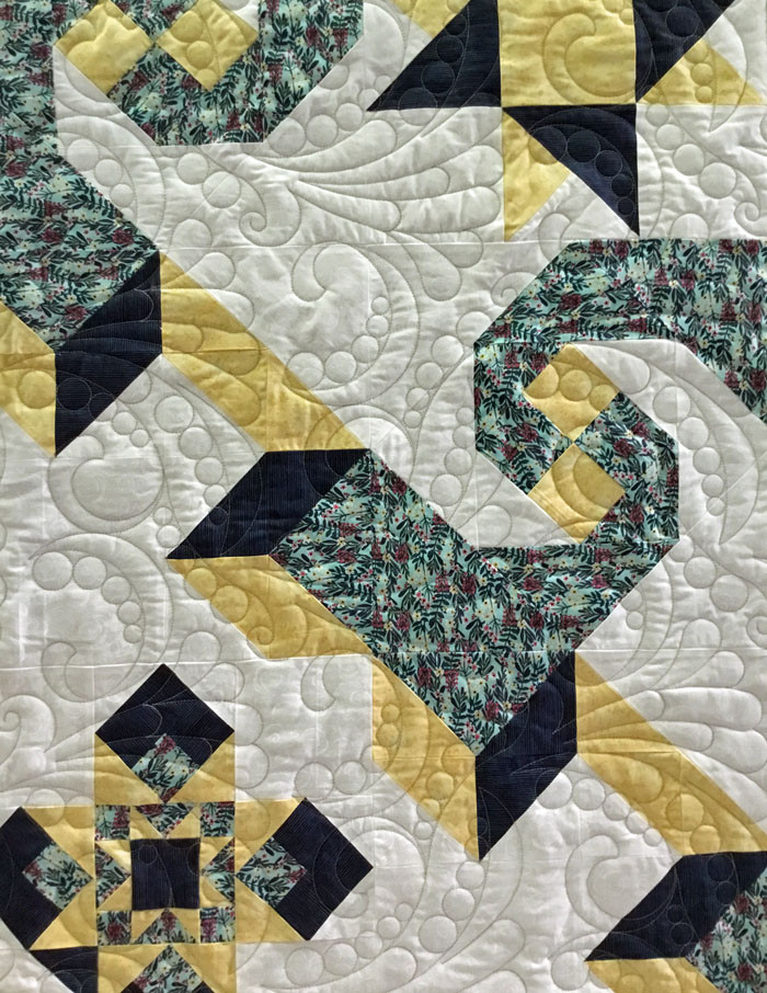 Computerized Quilting Pattern Angel Wings Edge-to-Edge