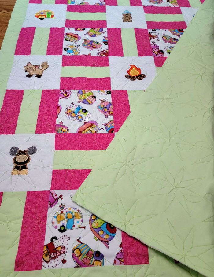 Computerized Quilting Compass Rose Edge-to-Edge