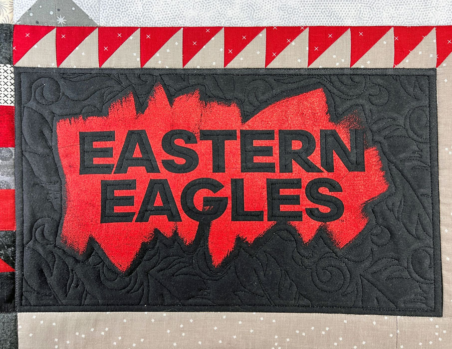 Computerized Quilting Hawk Feathers Edge-to-Edge