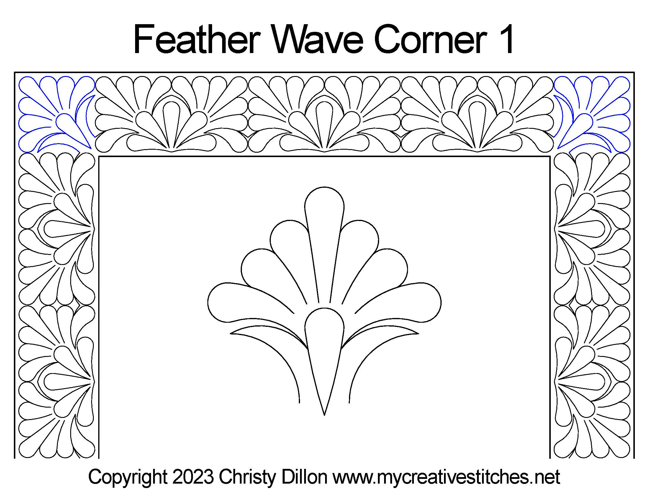 All Borders & Corners - Feathers - Page 1 - My Creative Stitches