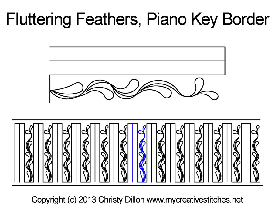 Piano Key Borders Set - My Creative Stitches