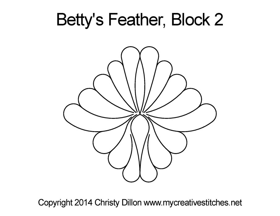 Morningside Feather Block 2 - My Creative Stitches