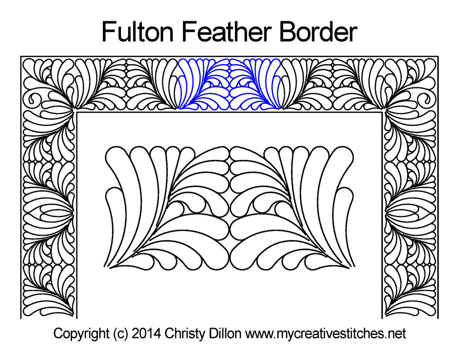 Fulton Feather Block 3 - My Creative Stitches
