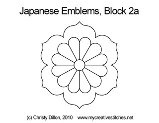 Japanese Emblems Block 10 - My Creative Stitches
