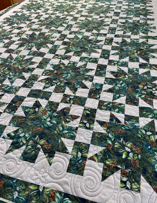 Computerized Quilting First Snowfall Edge-to-Edge