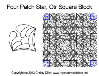 Block Specific - Four Patch Star - My Creative Stitches