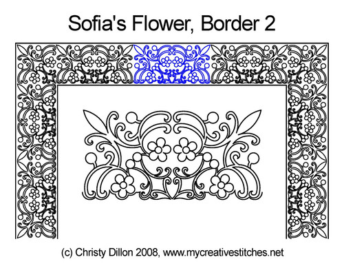 Flower Power Border - My Creative Stitches