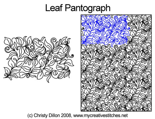 Leaf and Flower Edge-to-Edge - My Creative Stitches