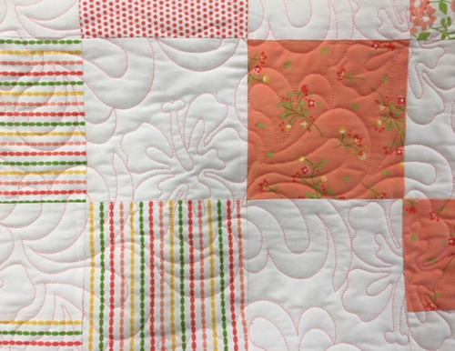 Computerized Quilting Pattern Hibiscus Hideaway Edge-to-Edge