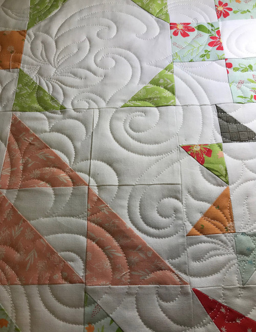 Computerized Quilting Pattern Snapdragon Edge-to-Edge 2