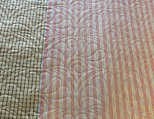 Computerized Quilting Pattern Clam Shell Feather Edge-to-Edge