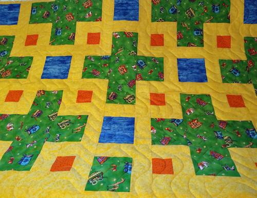 Computerized Quilting Pattern Squiggle Wiggle Edge-to-Edge