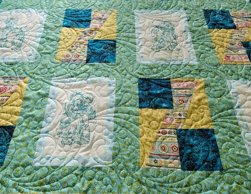 Computerized Quilting Pattern Angel Wings Edge-to-Edge